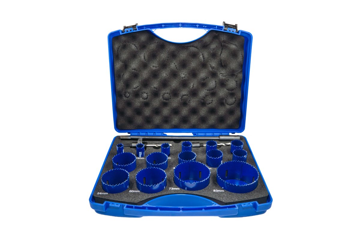 Hole Saw set 16.0-83.0MM 15 pieces | Hole Saw set HSSCO | Thürmer Tools ApS