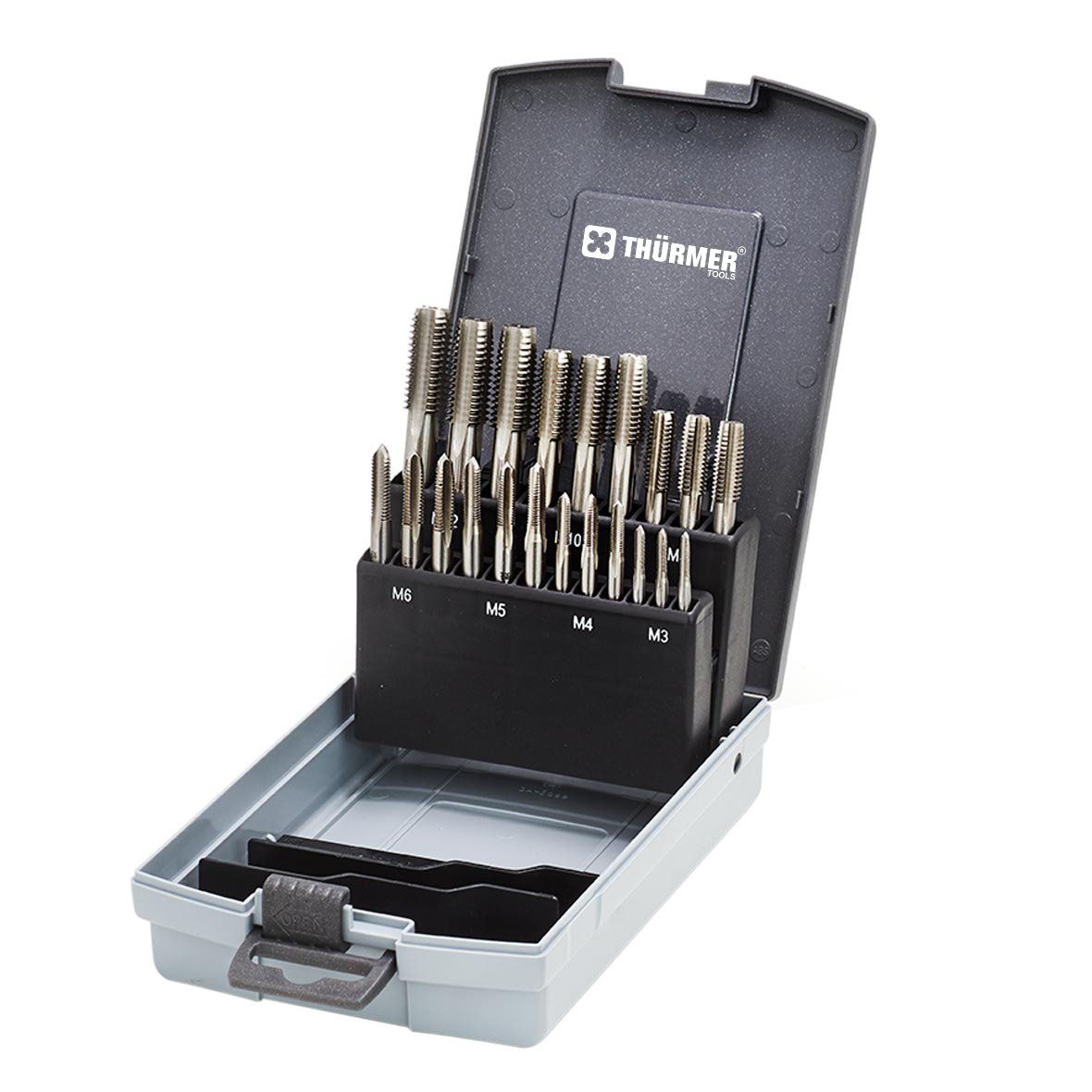 M3-M12 HAND TAP SET HSS STANDARD - Hand Tap Set - thurmer.com