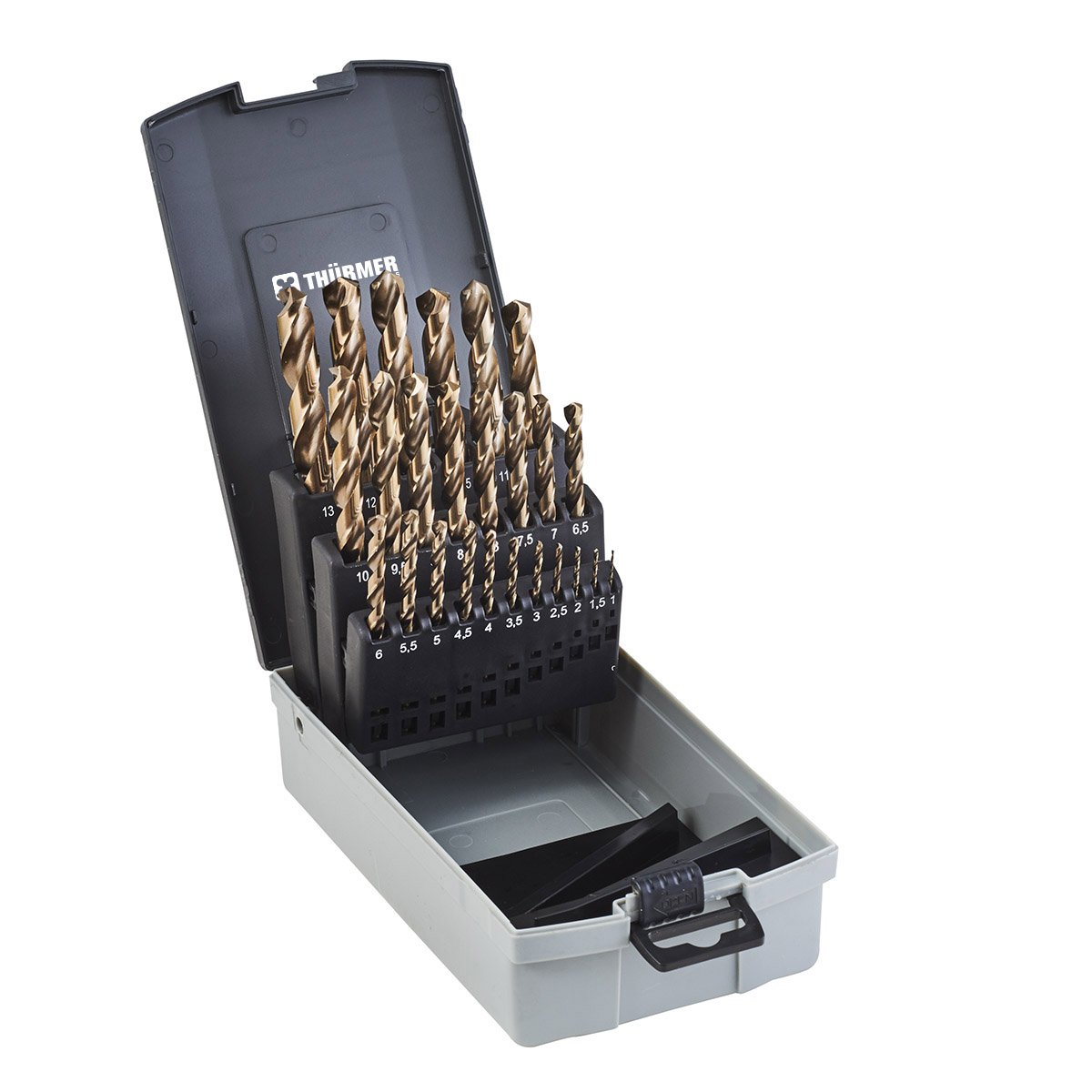 Metal drill sets 1-13X0.5MM 25 pieces | Drill HSSCO cobolt | Thürmer ...